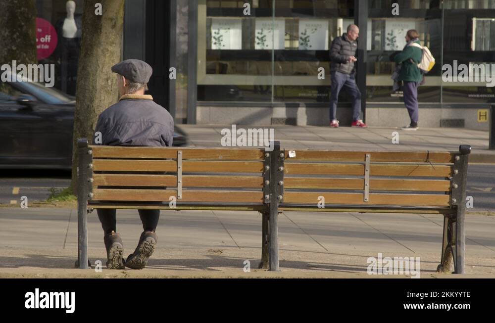 Elderly person sitting on bench Stock Videos & Footage - HD and 4K ...