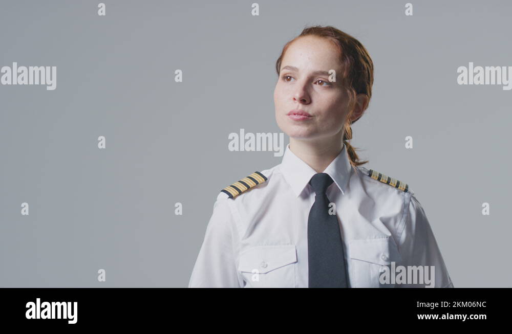 Portrait female airline pilot Stock Videos & Footage - HD and 4K Video ...