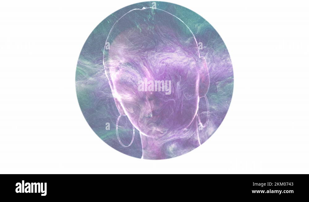 esoteric portrait double exposure female face mist Stock Video Footage ...