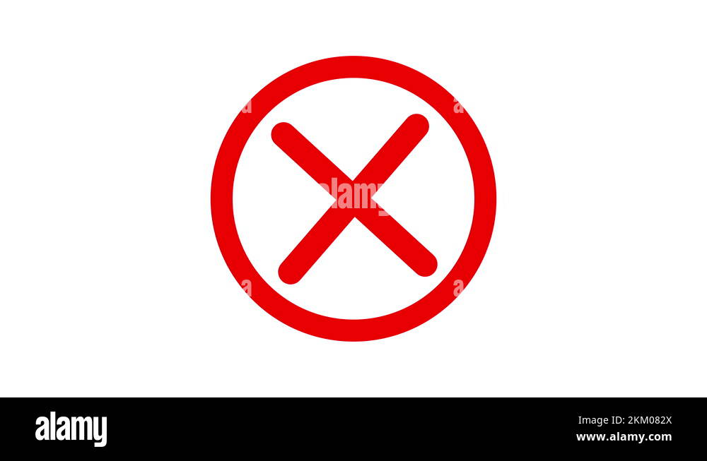 Four Error Sign Animation Packs on White background and Green Screen ...