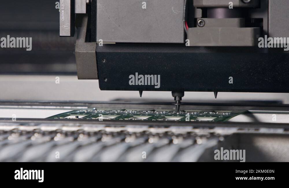 SMT machine places resistors, capacitors, transistors, LED and ...