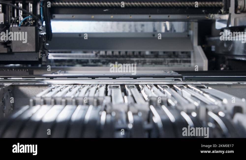 SMT machine places resistors, capacitors, transistors, LED and ...