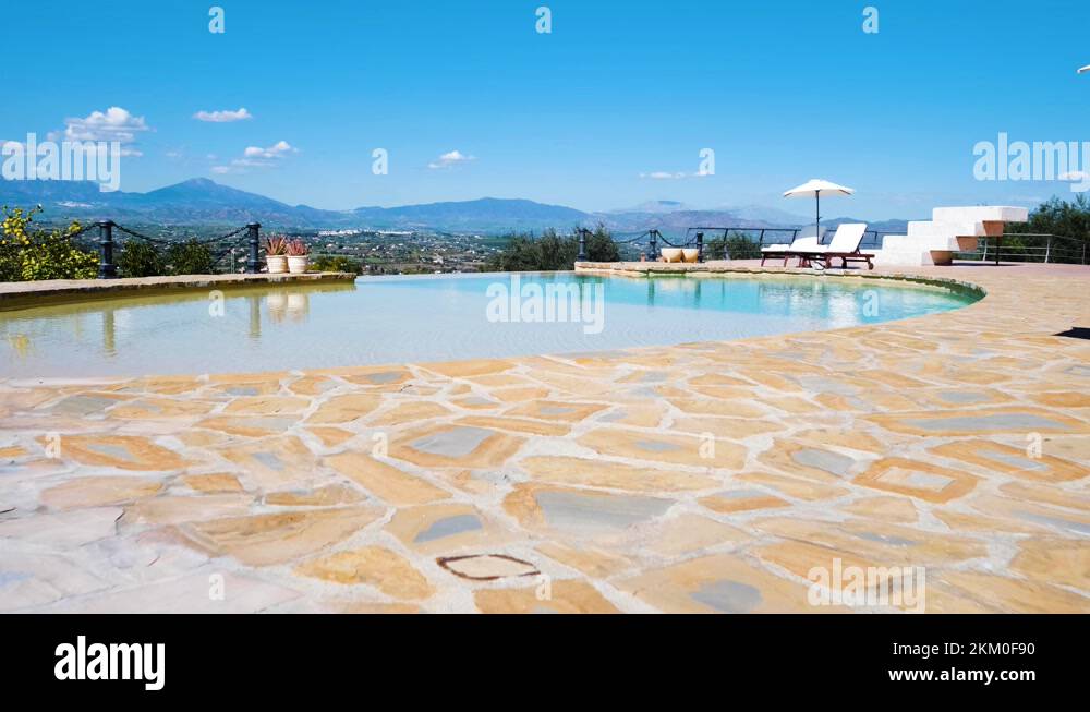 Stabilised View of the Infinity Swimming Pool, Starting Low and ...
