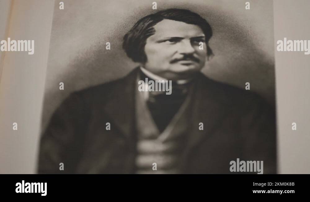 Honore de Balzac french writer, portrait the page of the Great ...