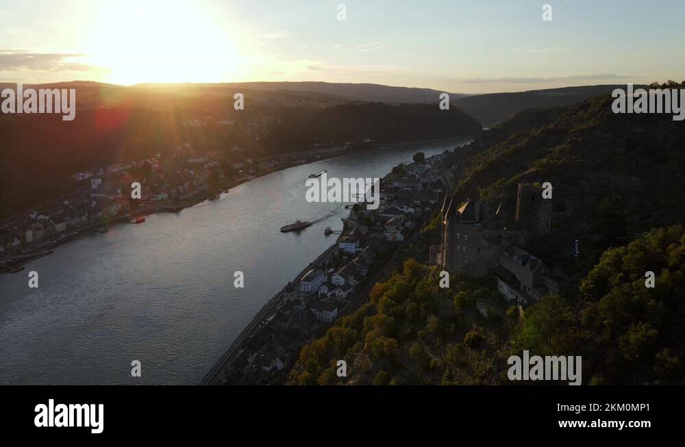 Rhine river germany castle aerial Stock Videos & Footage - HD and 4K ...