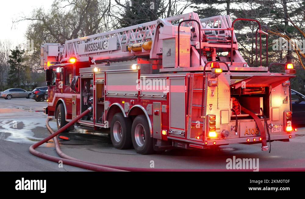 Mississauga emergency fire truck from the Toronto fire service ...