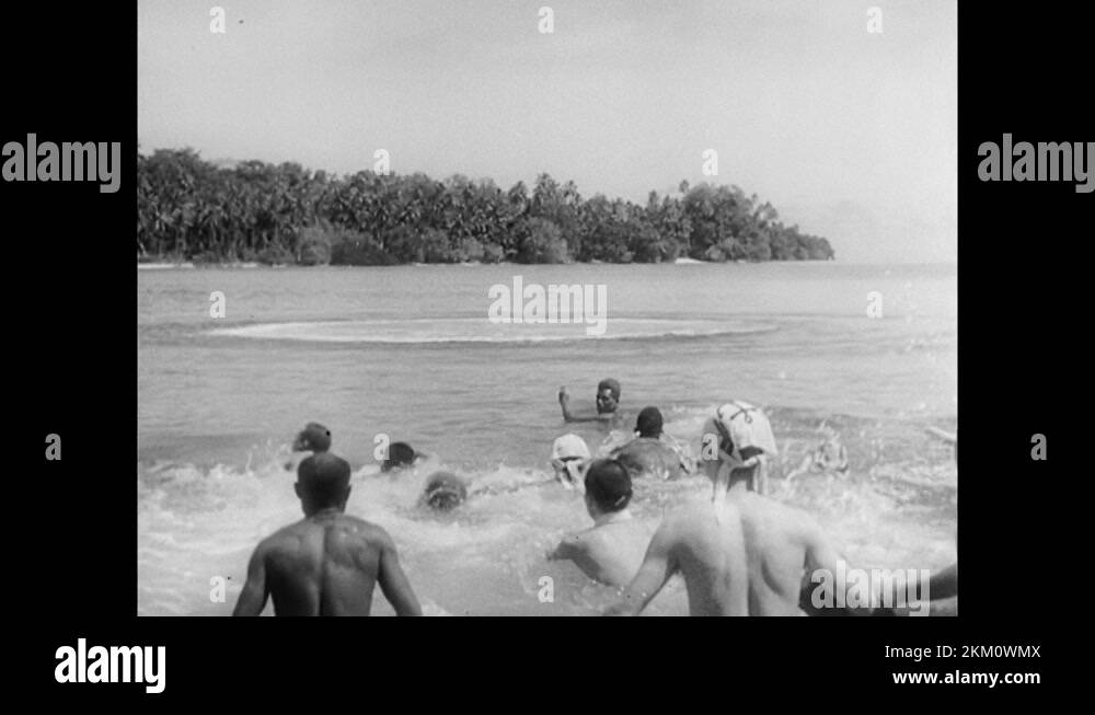 Fishing At Bay By Japanese Army Occupational Forces In Indonesia Stock ...
