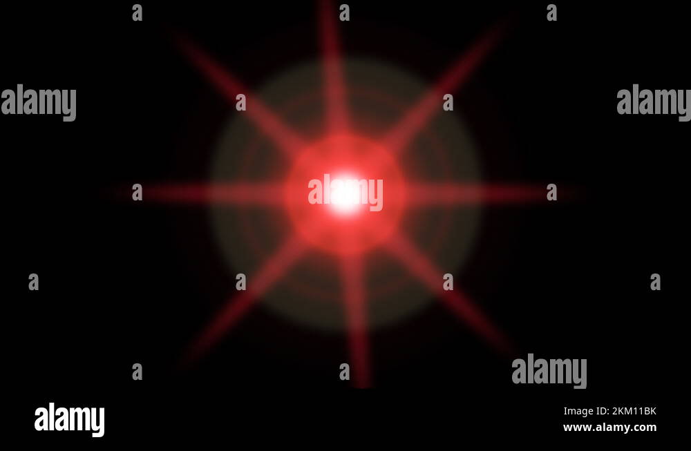 Flashing Star With Red Light Animation On Black Background Flashing And ...
