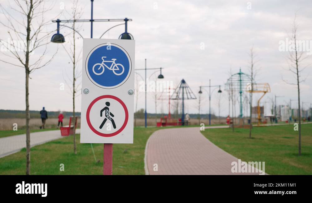 Pedestrian route road sign Stock Videos & Footage - HD and 4K Video ...