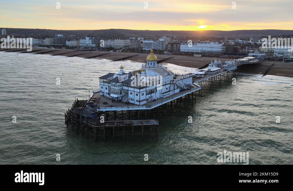 Eastbourne seafront beach promenade pier Stock Videos & Footage - HD ...