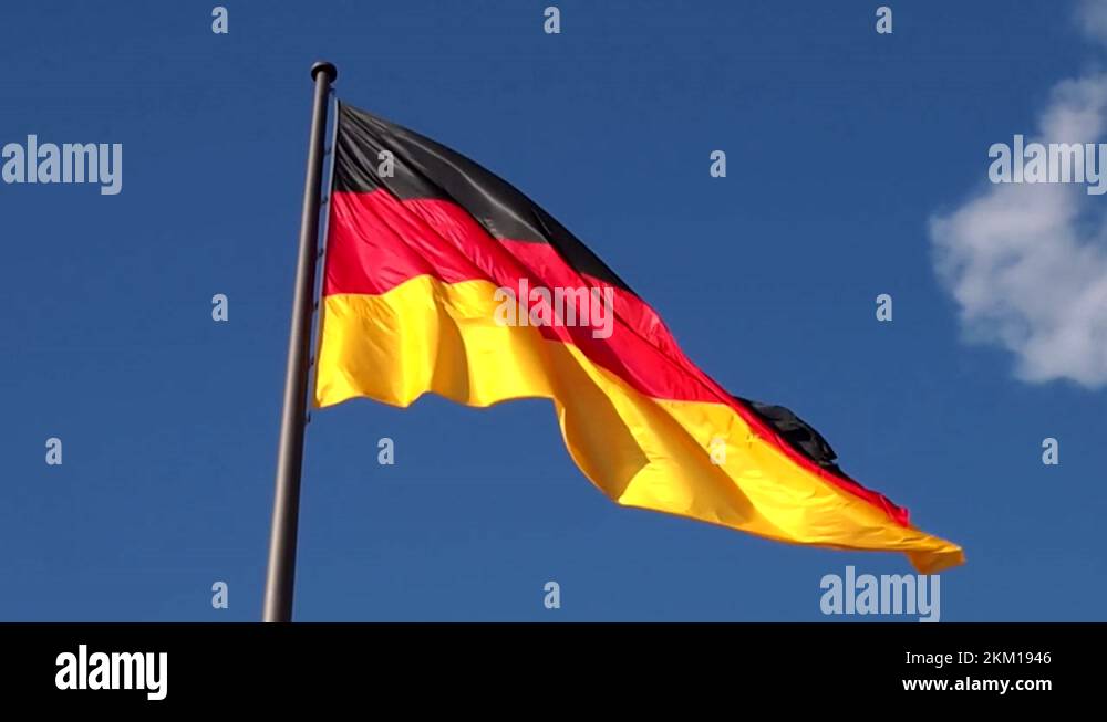Germany flag germany flag europe flag Stock Videos & Footage - HD and ...