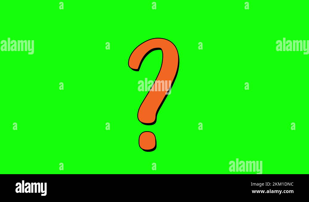 Cartoon Style Question Mark - icons animation Stock Video Footage - Alamy