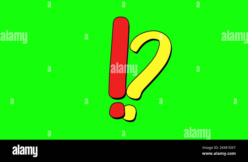 Cartoon Style Question and Attention Mark - icons animation Stock Video ...