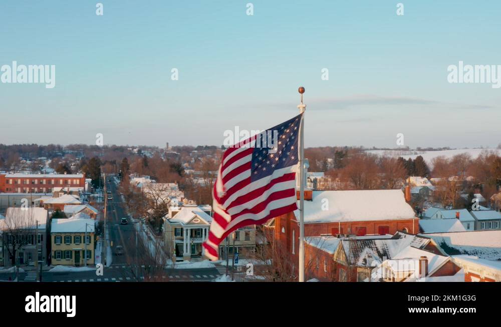 American flag in winter with snow Stock Videos & Footage - HD and 4K ...