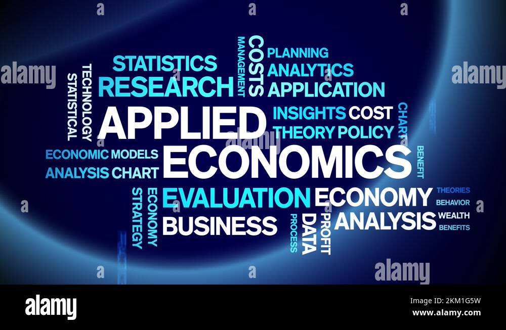 Applied Economics Animated Tag Word Cloud,Text Design Animation ...