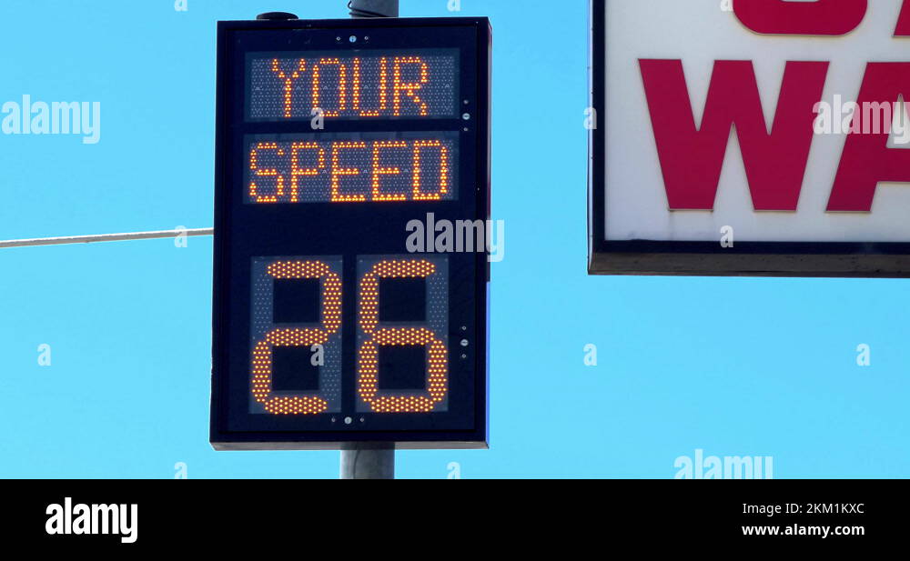 Traffic congestion warning sign Stock Videos & Footage - HD and 4K ...