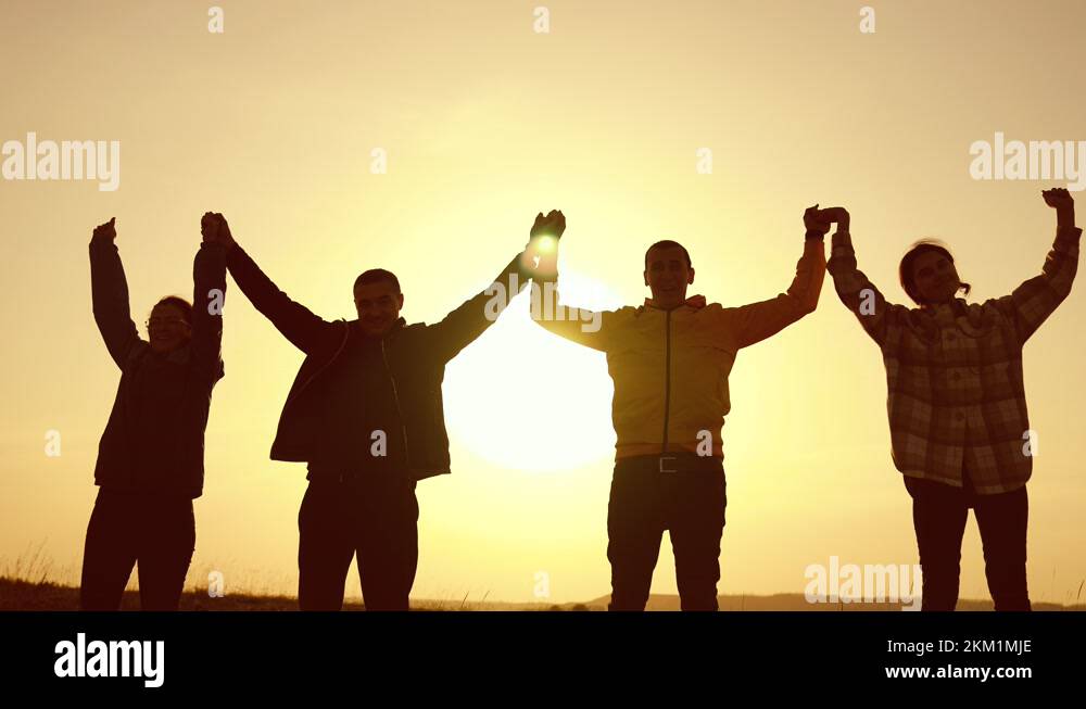 teamwork. team a community hold hands together unity. group of people ...