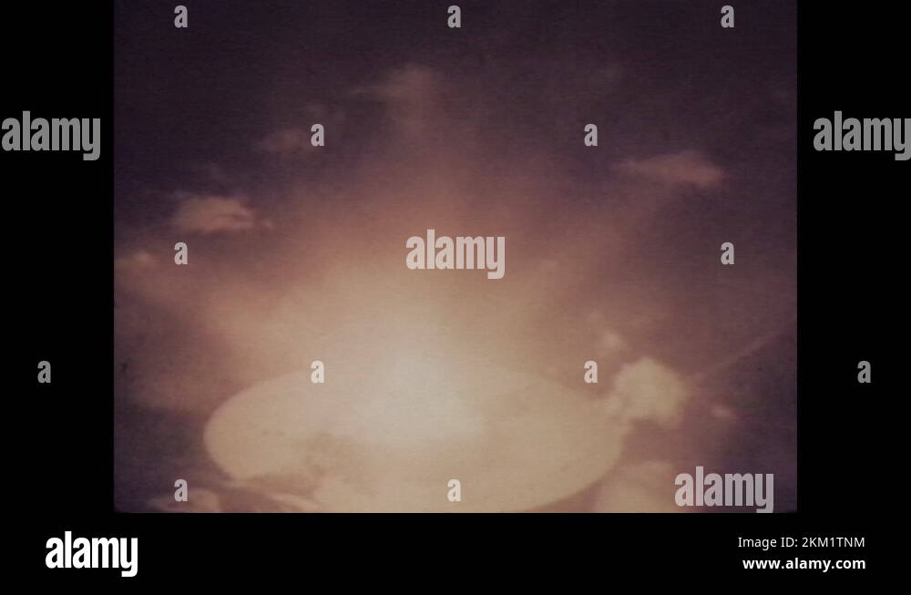 1940s Enewetak Atoll: Nuclear explosion on island, mushroom cloud rises ...