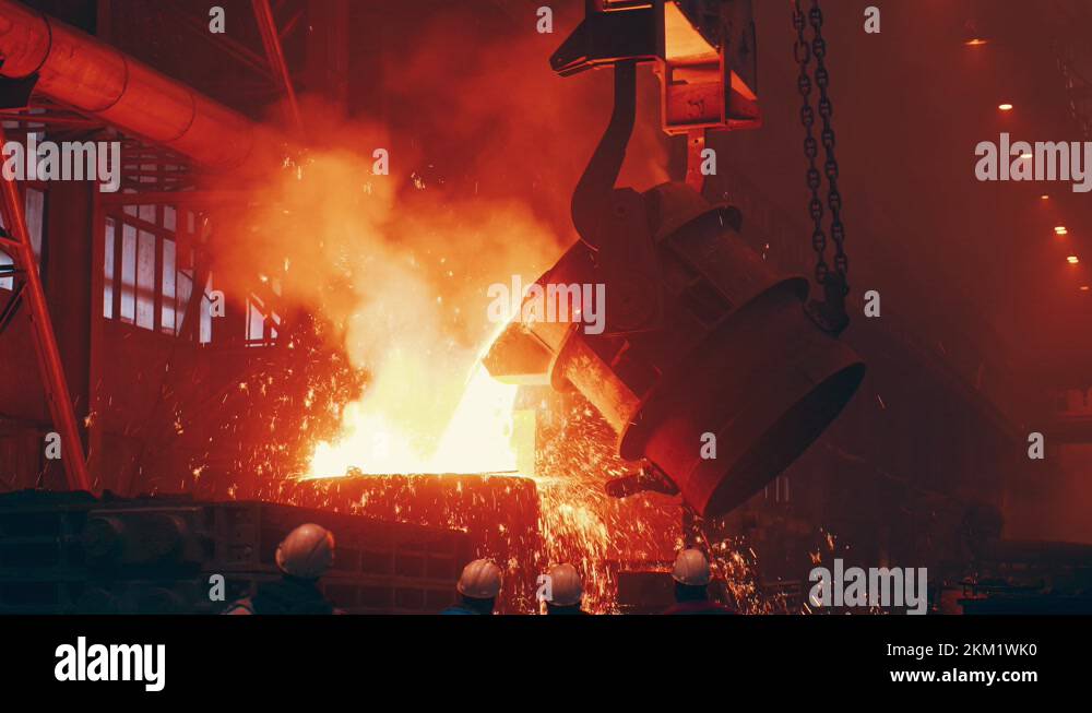 Blast furnace steel foundry Stock Videos & Footage - HD and 4K Video ...