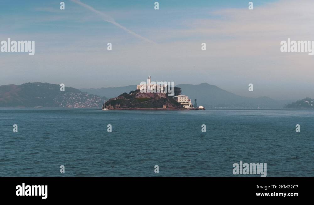 Alcatraz Island on the water 4k Stock Video Footage - Alamy