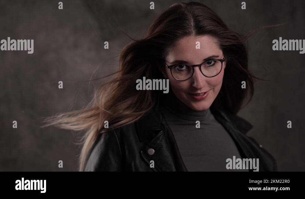 Attractive young woman poses camera Stock Videos & Footage - HD and 4K ...