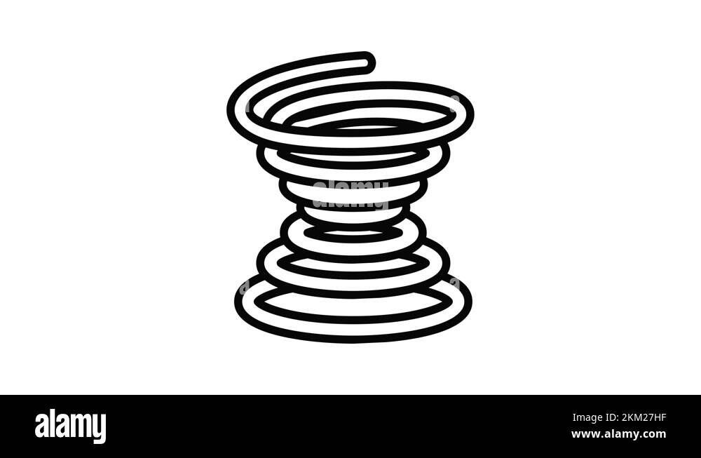 Metal coil spiral bounce Stock Videos & Footage - HD and 4K Video Clips ...