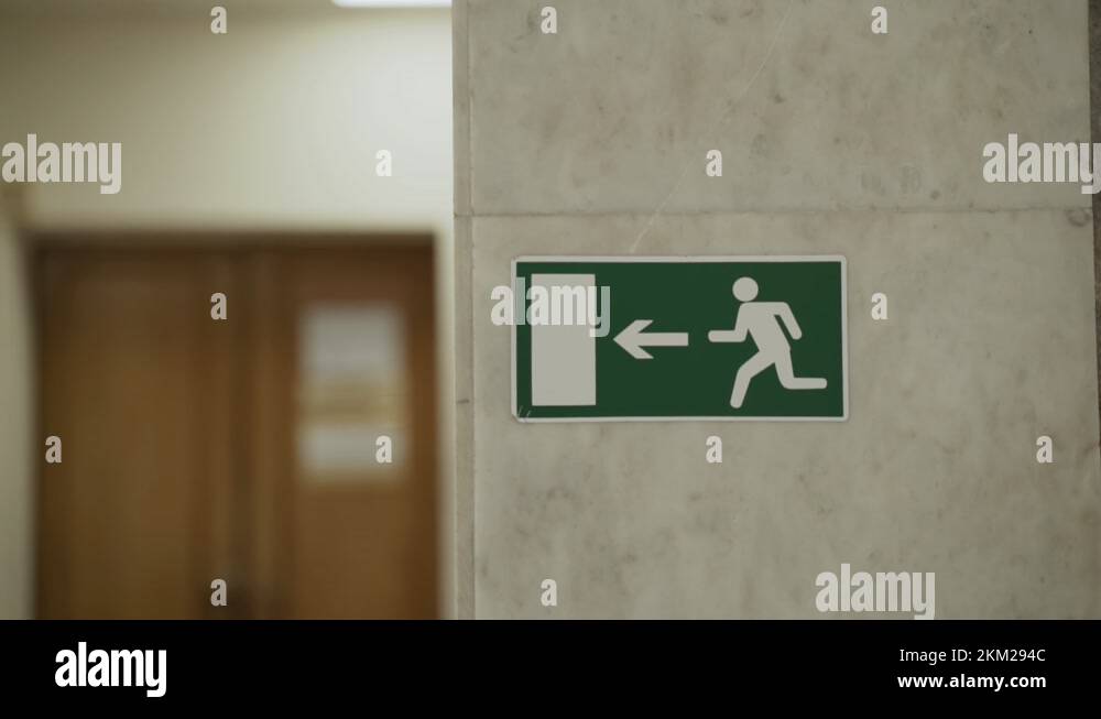 Direction to the emergency exit Stock Videos & Footage - HD and 4K ...