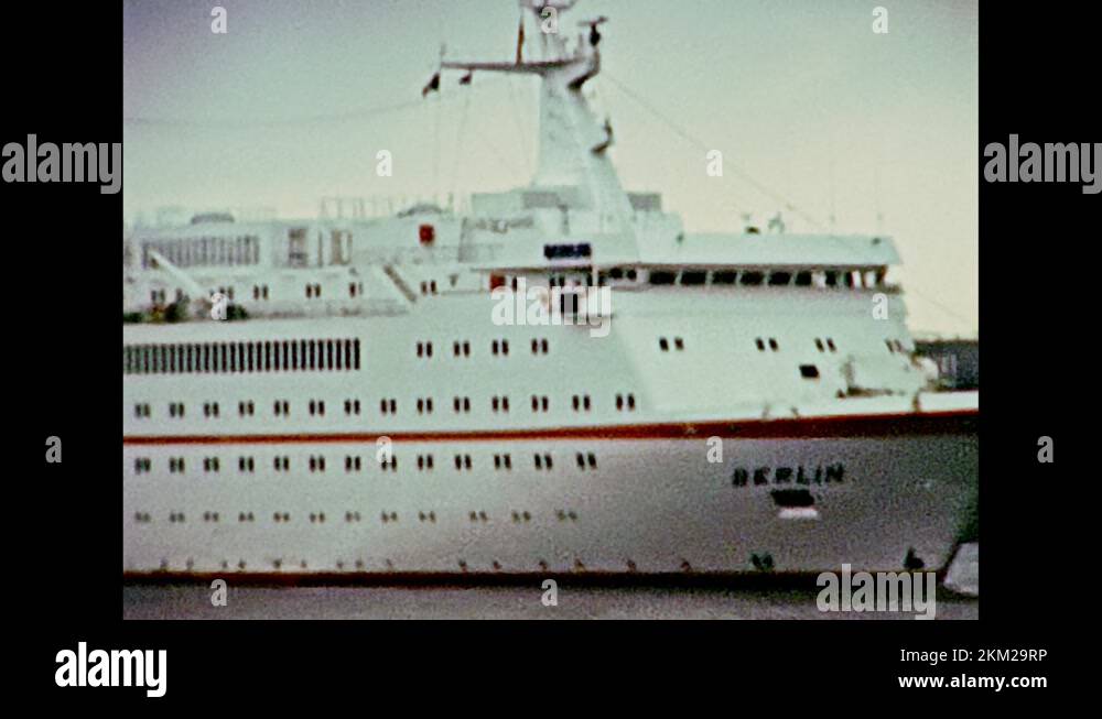 Archival of MS Berlin cruise ship in 1980s Stock Video Footage - Alamy