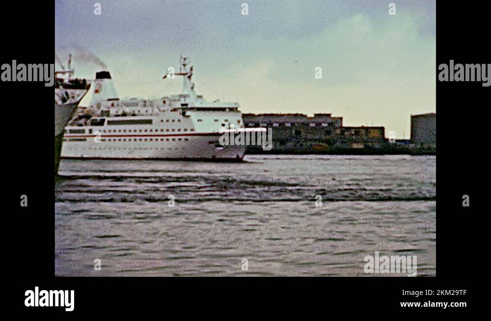 Archival of MS Berlin cruise ship in 1980s Stock Video Footage - Alamy