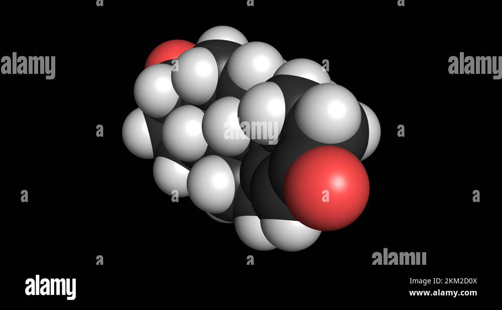 Testosterone Molecule Hormone Steroid 3d Chemical Structure 4k Seamless