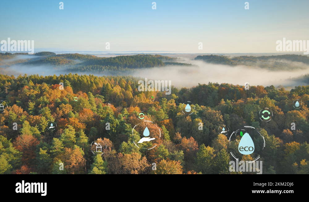 Symbols for green energy, save planet earth, solar system, recycling ...