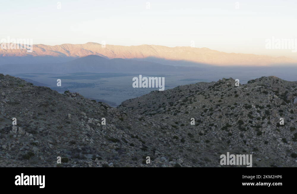 Desert Mountain Range at Culp Valley Campground, Anza-Borrego Desert ...