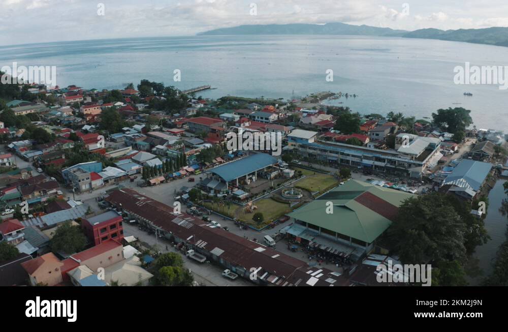 Stunning Sea View From Coastal Town In The Philippines On A Typical ...