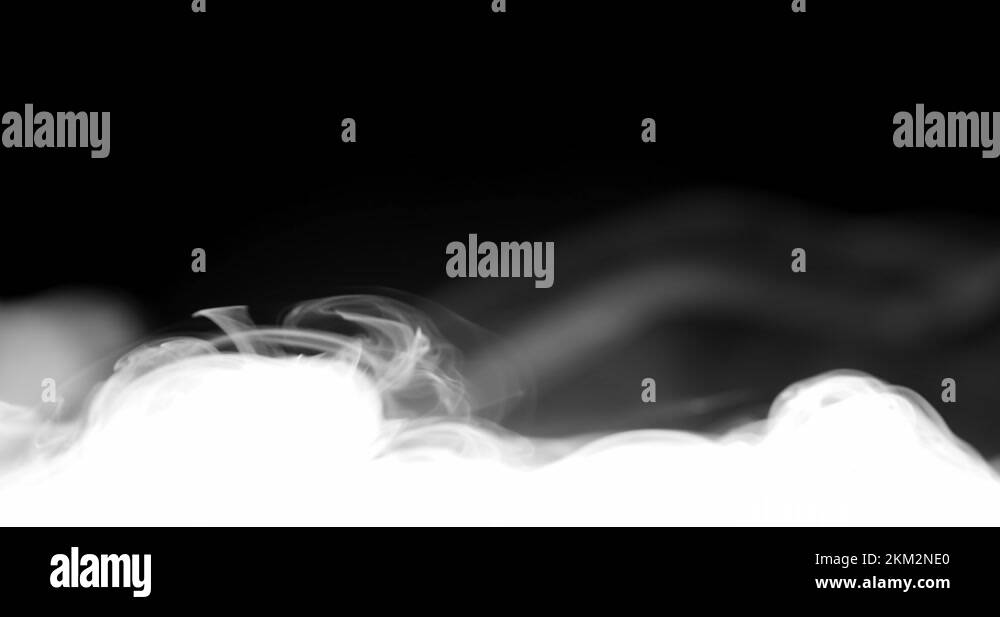 Real Smoke Overlays on Black Background. Video Loop Stock Video Footage ...