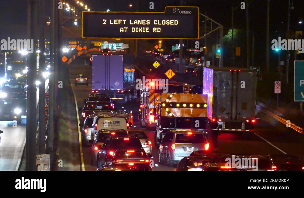 Lane closure warning sign Stock Videos & Footage - HD and 4K Video ...