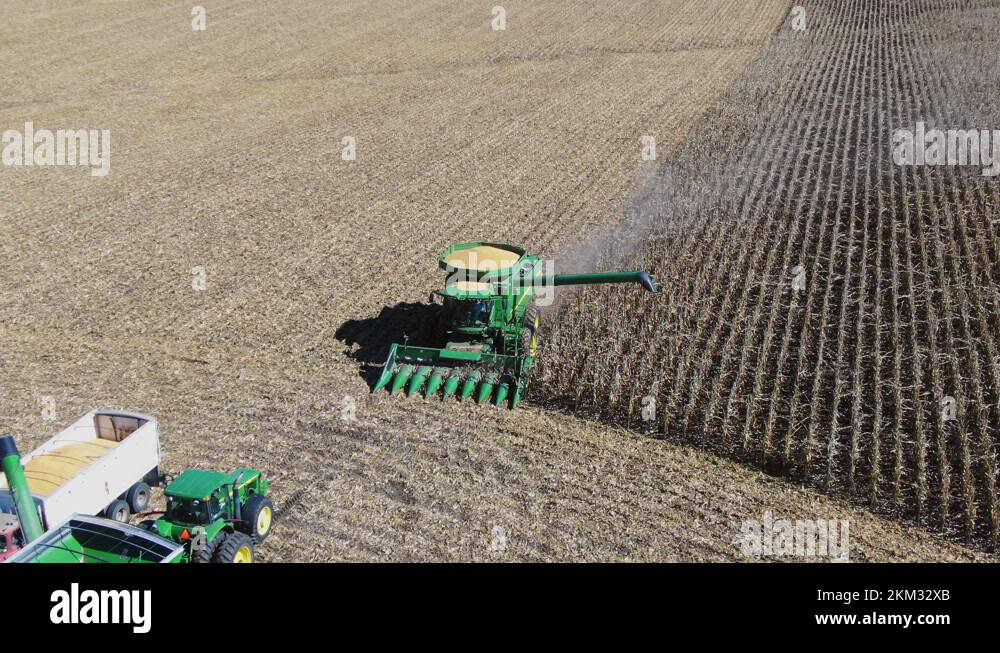 Combine harvester turning on Stock Videos & Footage - HD and 4K Video ...