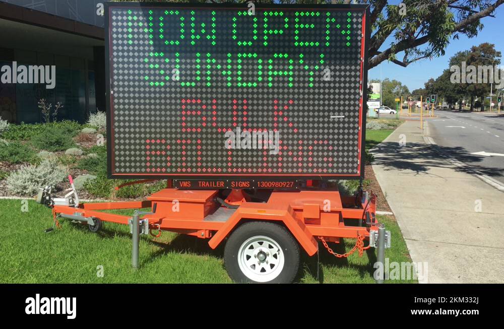 Mobile road sign Stock Videos & Footage - HD and 4K Video Clips - Alamy
