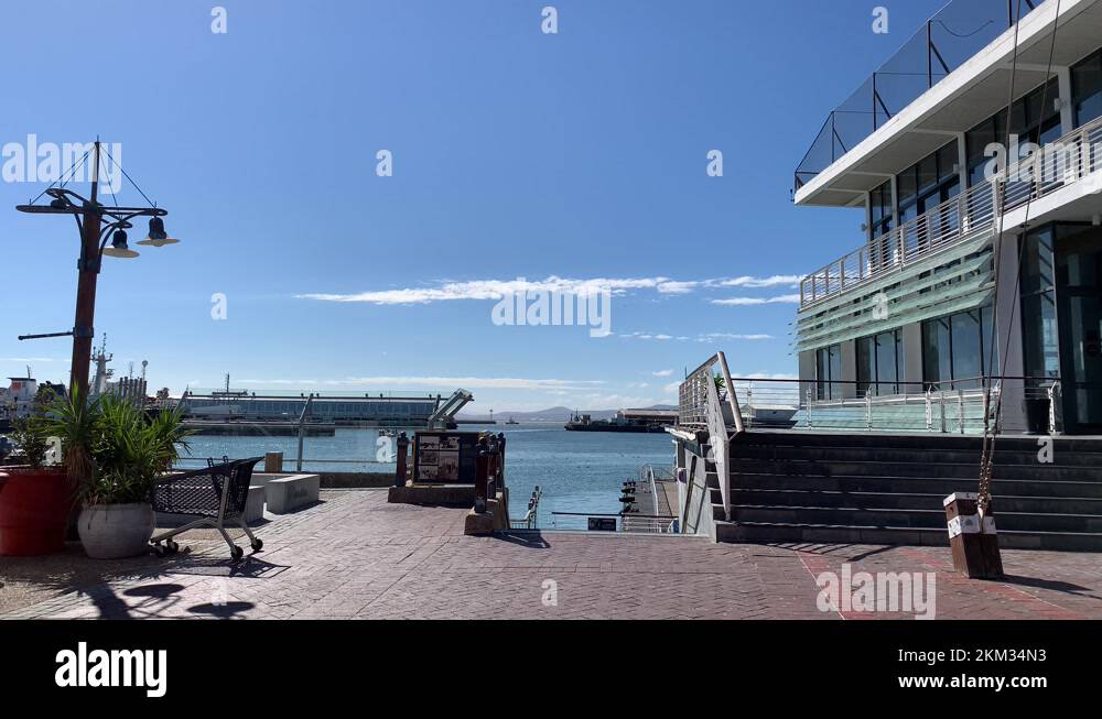 Nelson Mandela Gateway harbour jetty entrance Cape Town harbour Stock ...