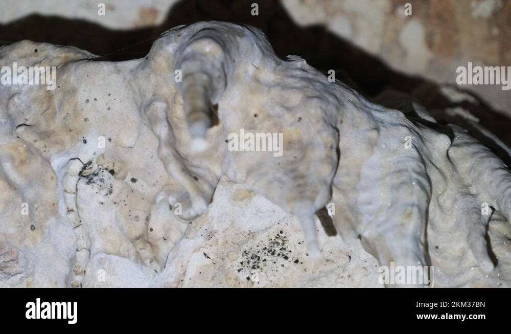 Underground Cave with Stalactite Rock Formations Hanging from Twins ...