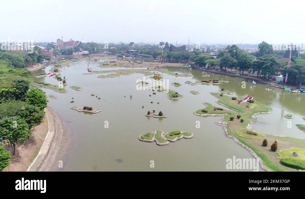 Cable Car above Miniature of Indonesia at Taman Mini Indonesia Indah ...