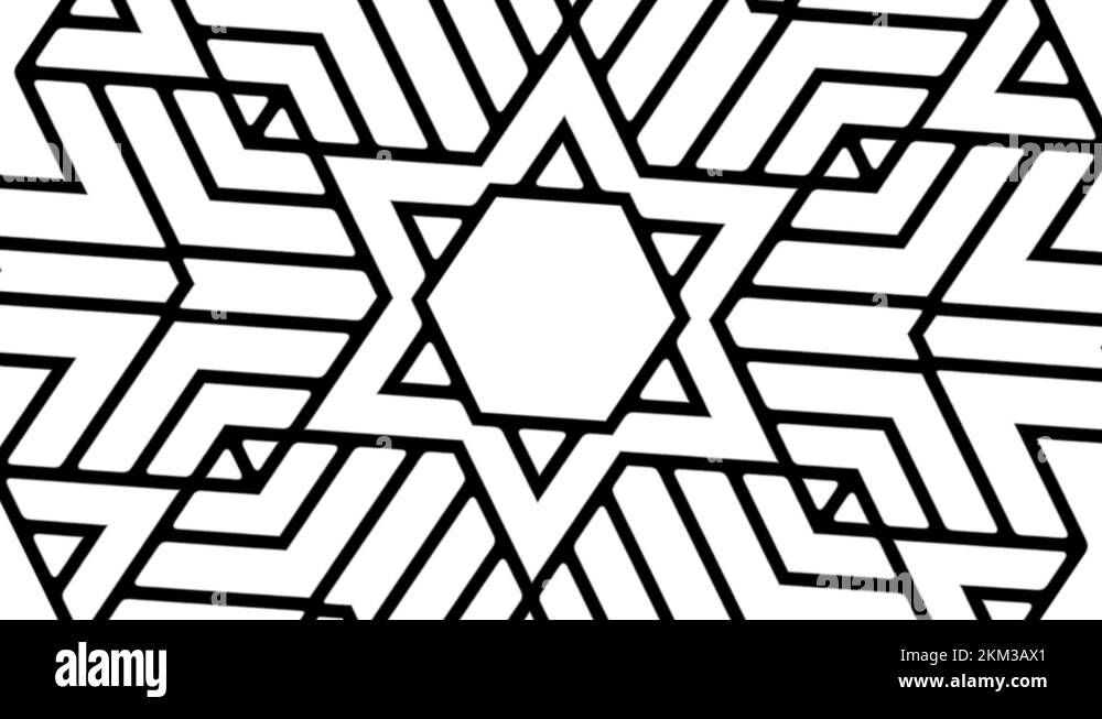 Star of david design elements animation revolving cgi Stock Video ...