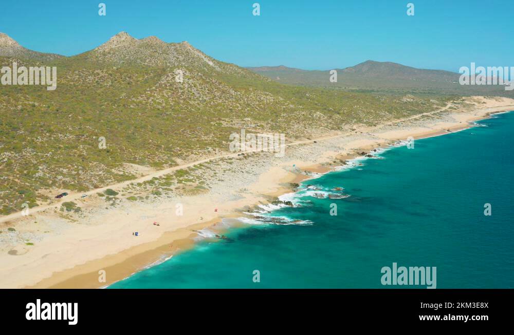 EAST CAPE BCS MEXICO-2020: Mountain Range Above The Ocean With A Trail ...