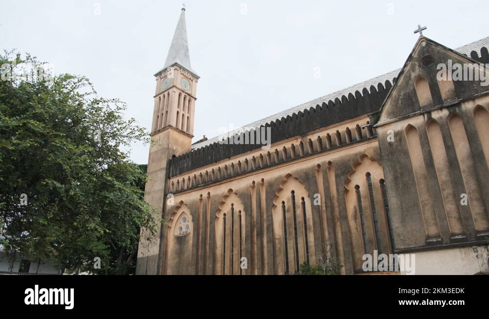 Anglican Cathedral Christ Church, Outside View, Stone Town, Zanzibar ...