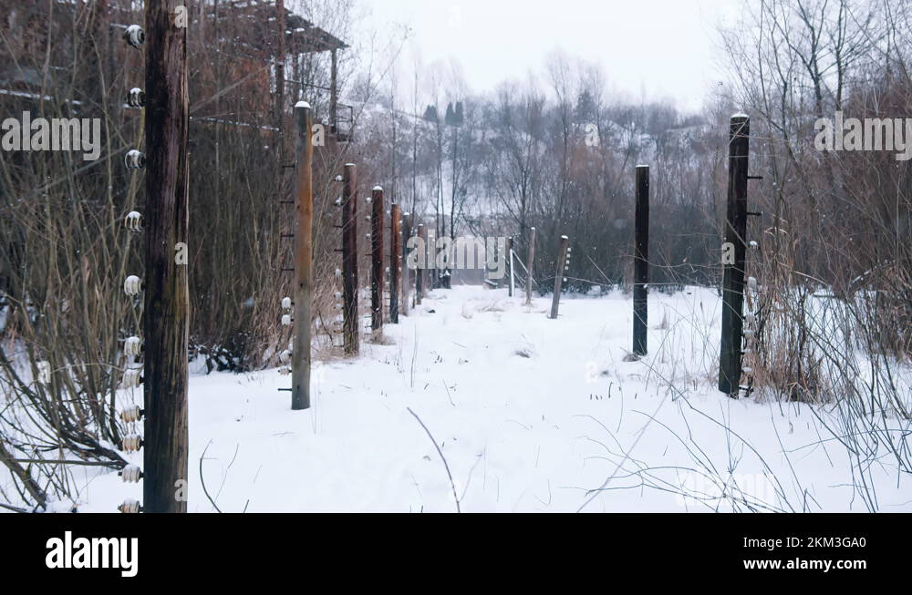 Footage of electric fence with barbed wires in Auschwitz - Nazi's ...