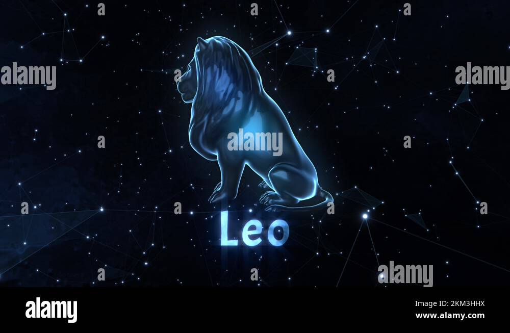 Leo Zodiac Horoscope Sign 3D Animation Astrology 01 Stock Video Footage ...