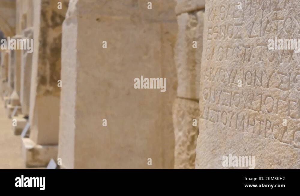 Ancient greek writing on stone Stock Videos & Footage - HD and 4K Video ...