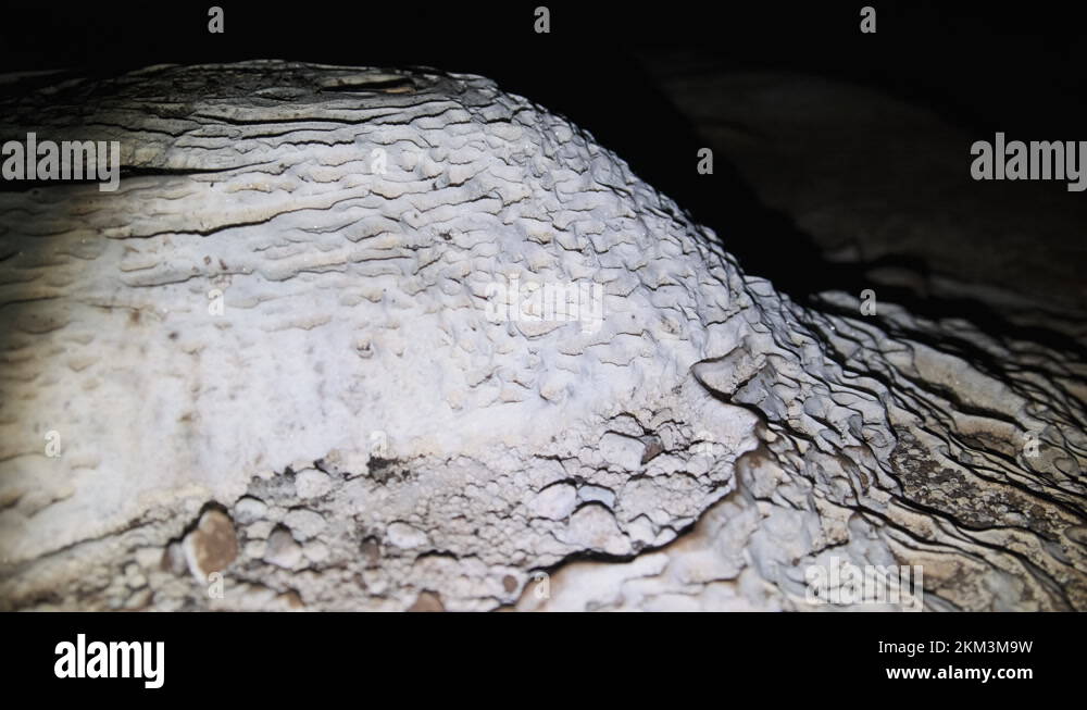 Underground Cave with Stalagmite Rock Formations Hanging from Twins ...