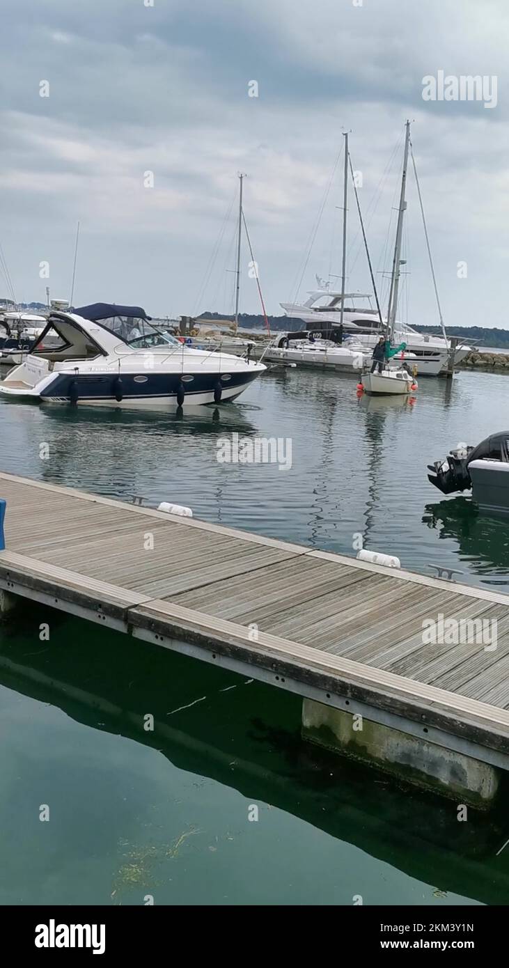 Here is a video of a very expensive and large boat turning around ...