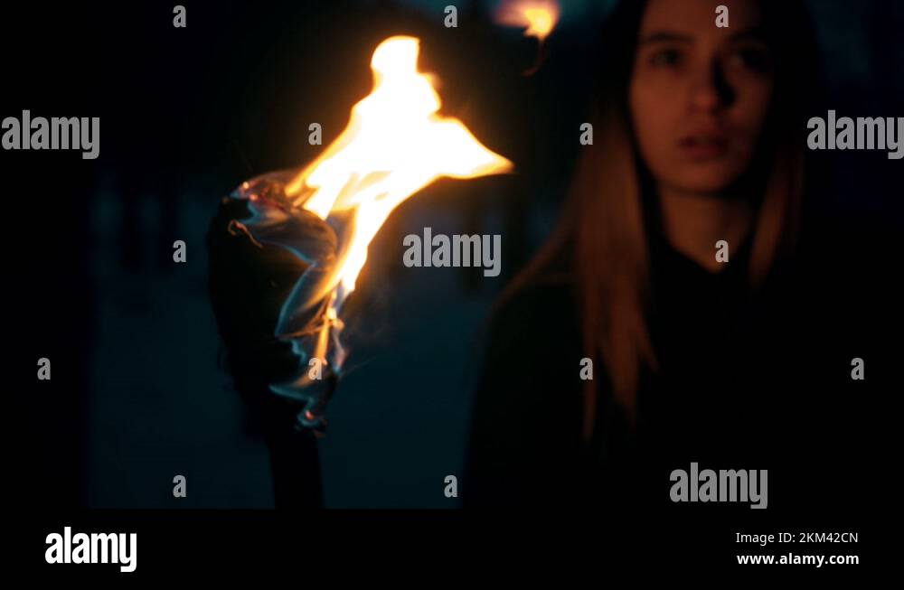 Fire torch woman Stock Videos & Footage - HD and 4K Video Clips - Alamy