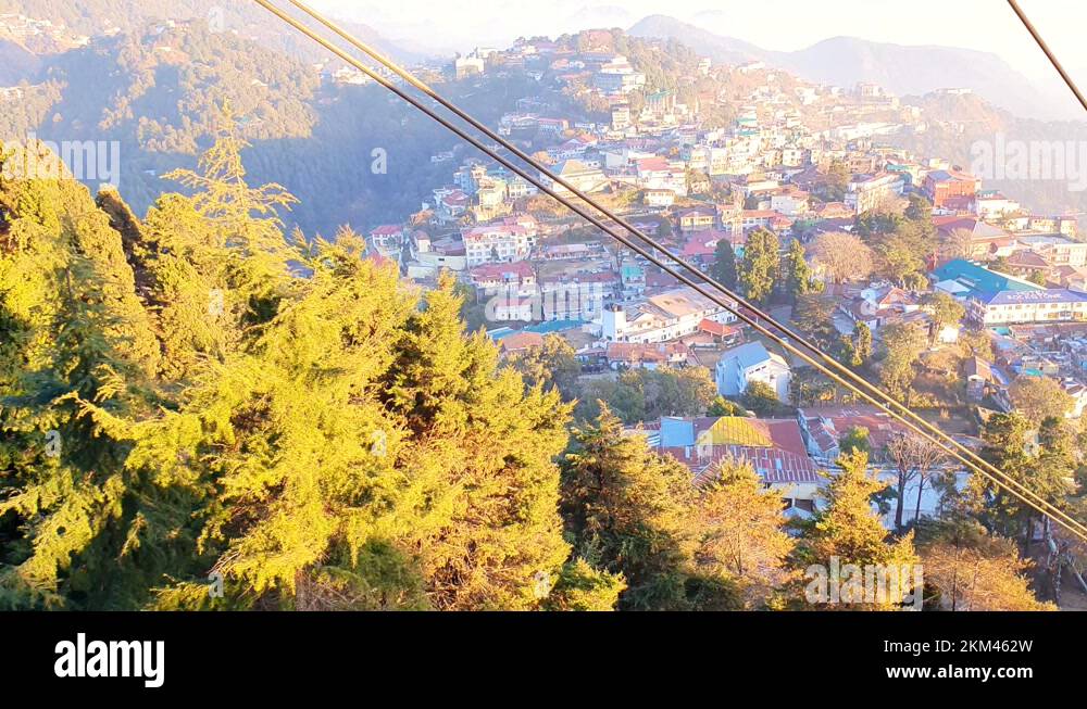 Mussoorie trees Uttarakhand 'winter line' is visible on the western ...